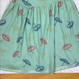 Modcloth | Dresses | New Modcloth Green Umbrella Dress Fun With Fab ...